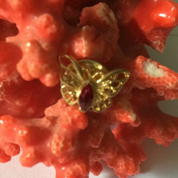 Vintage | Jewelry | Vintage Gem Butterfly Pin | Poshmark